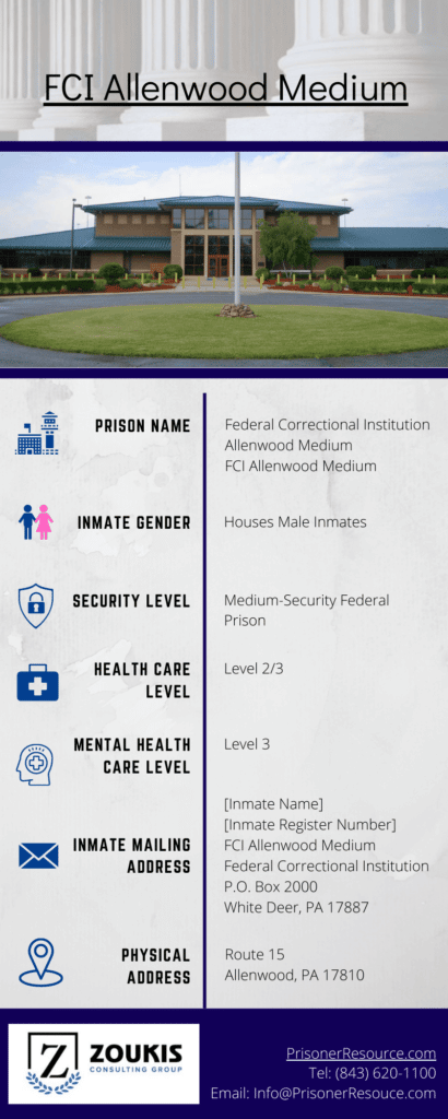 FCI Allenwood Medium - Allenwood Correctional Facility