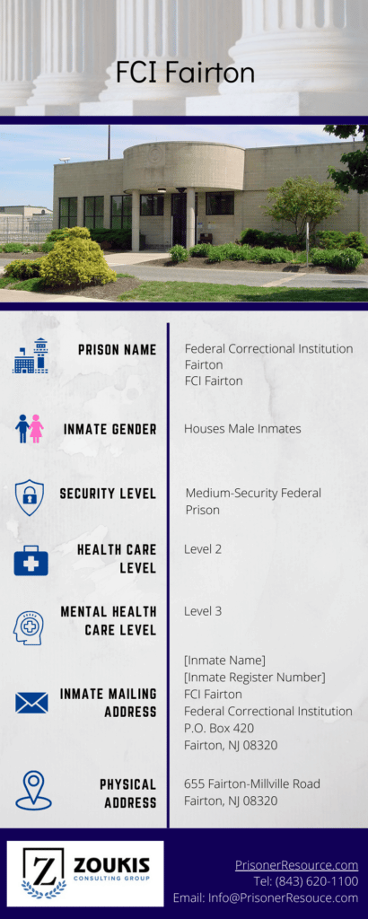 FCI Fairton - Fairton Federal Prison - Zoukis Consulting Group
